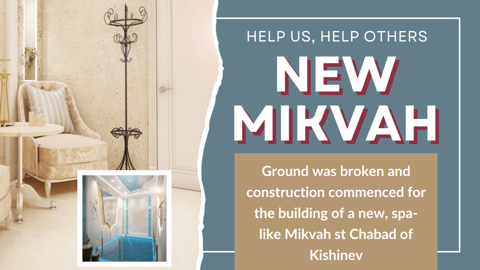 A new, modern Mikvah! Construction has begun. - Chabad Lubavitch Jewish ...